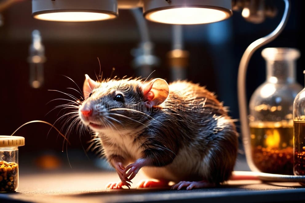 Rat in Science Laboratory, Experimental Animal Experiments, Animal ...