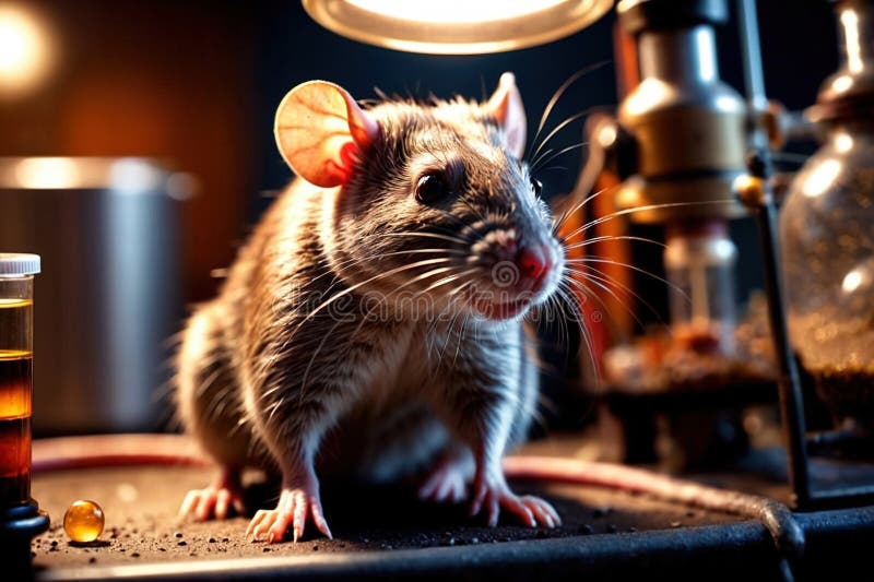 Rat in Science Laboratory, Experimental Animal Experiments, Animal ...