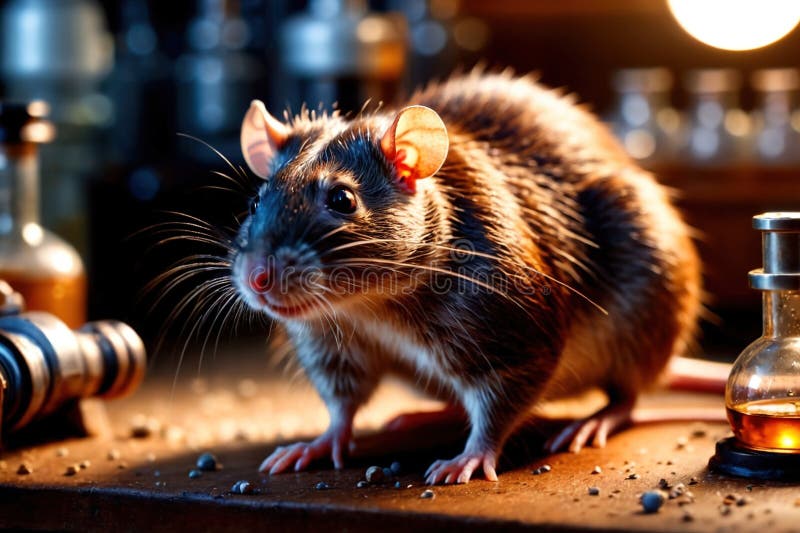 Rat in Science Laboratory, Experimental Animal Experiments, Animal ...