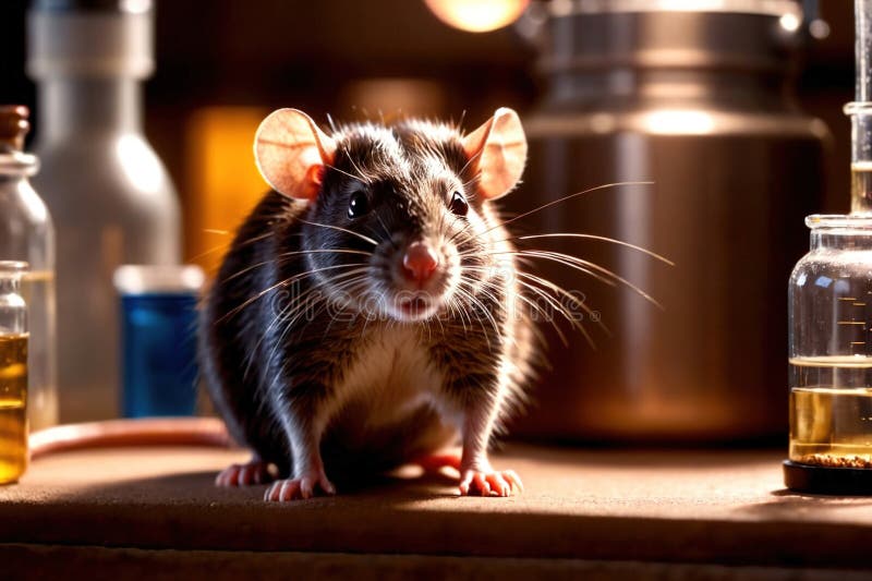Rat in Science Laboratory, Experimental Animal Experiments, Animal ...