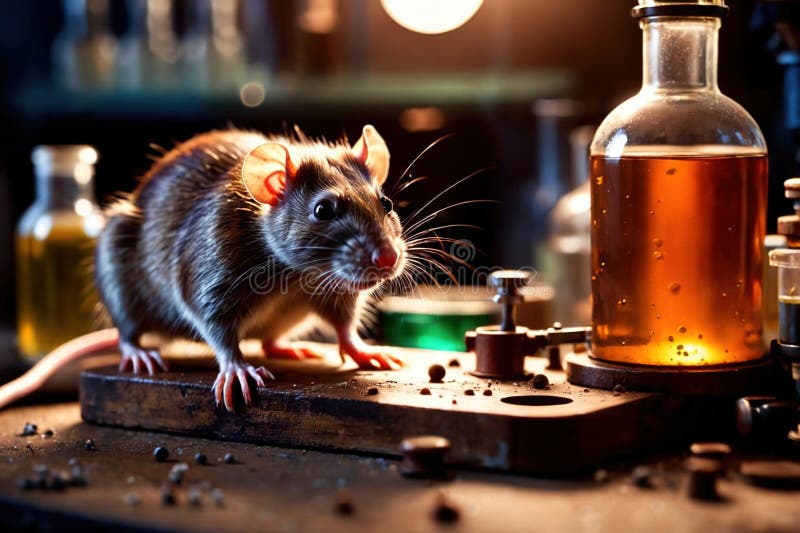 Rat in Science Laboratory, Experimental Animal Experiments, Animal ...