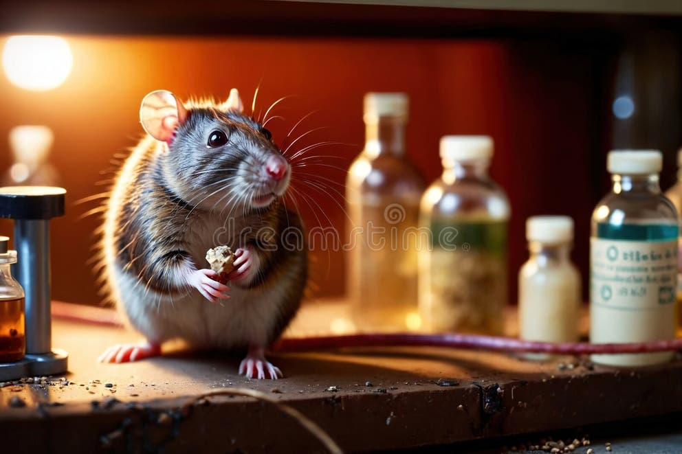 Rat in Science Laboratory, Experimental Animal Experiments, Animal ...