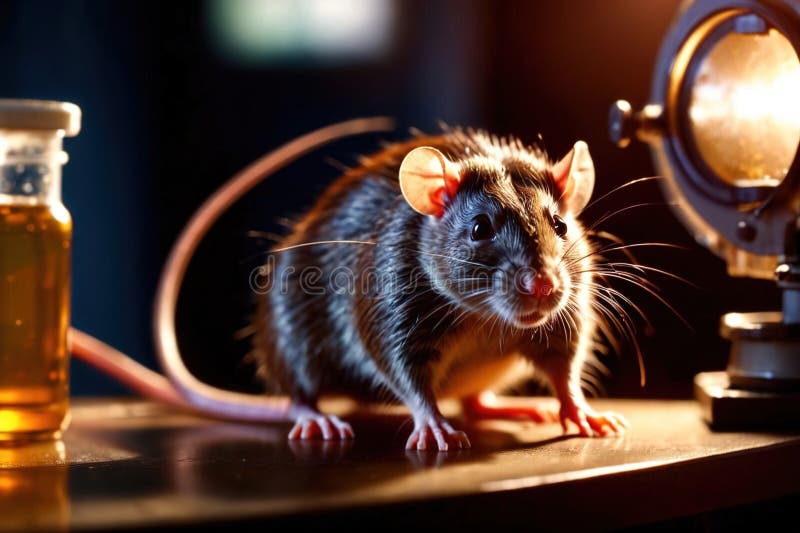 Rat in Science Laboratory, Experimental Animal Experiments, Animal ...