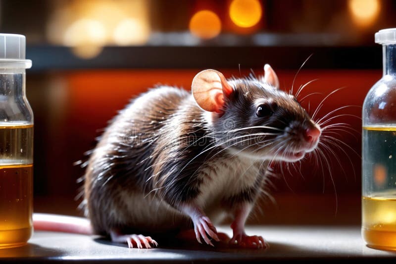 Rat in Science Laboratory, Experimental Animal Experiments, Animal ...