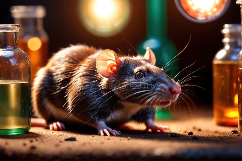 Rat in Science Laboratory, Experimental Animal Experiments, Animal ...