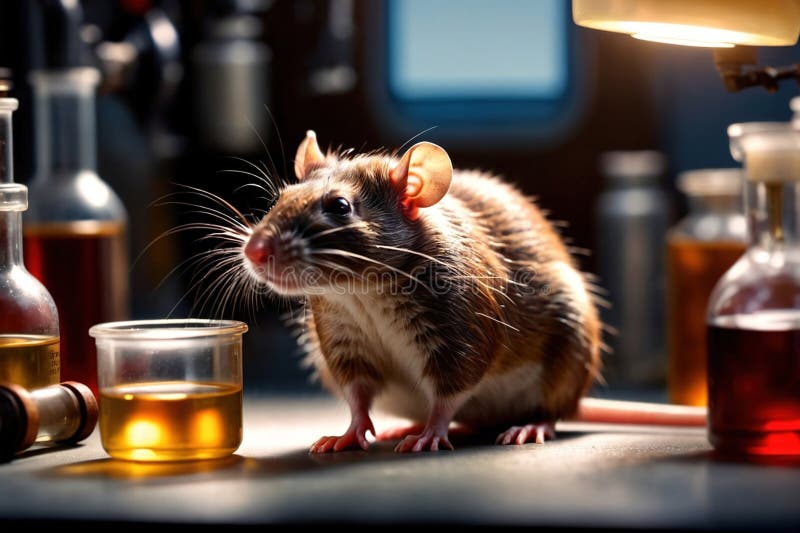 Rat in Science Laboratory, Experimental Animal Experiments, Animal ...