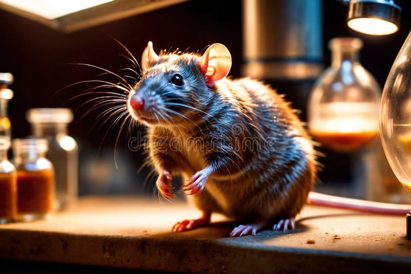 Rat in Science Laboratory, Experimental Animal Experiments, Animal ...
