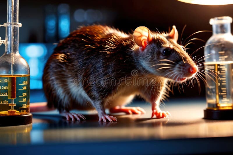 Rat in Science Laboratory, Experimental Animal Experiments, Animal ...