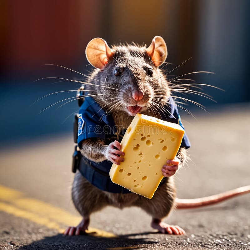 The Rat Stole the Cheese and Runs Away from the Police. Generative AI ...