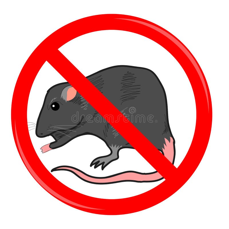 Anti rat sign stock vector. Illustration of stop, animal - 42431033