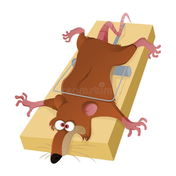Rat in trap stock vector. Illustration of hungry, equipment - 40283882