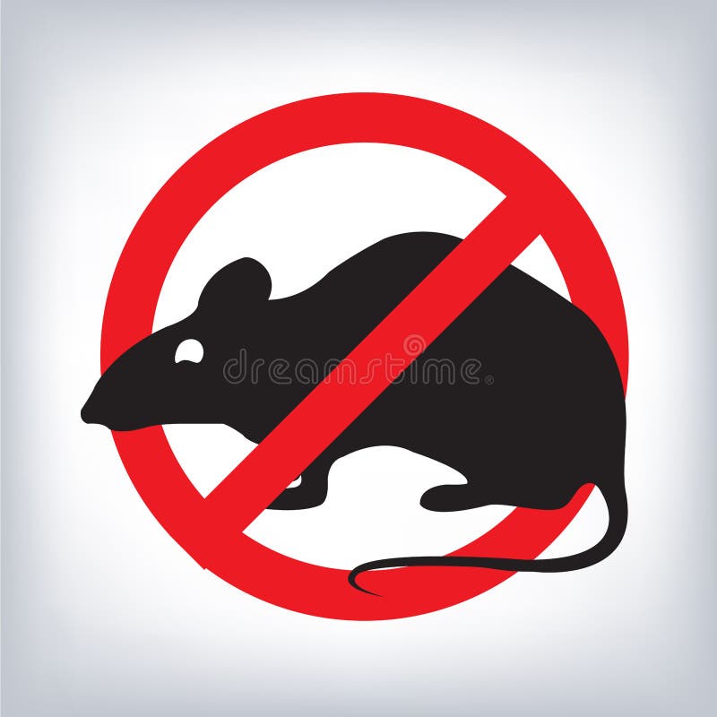 Warning rat stock vector. Illustration of road, sign - 11101859