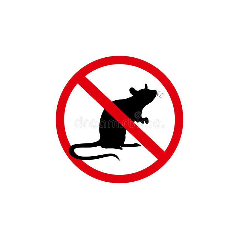 Anti rat sign stock vector. Illustration of stop, animal - 42431033