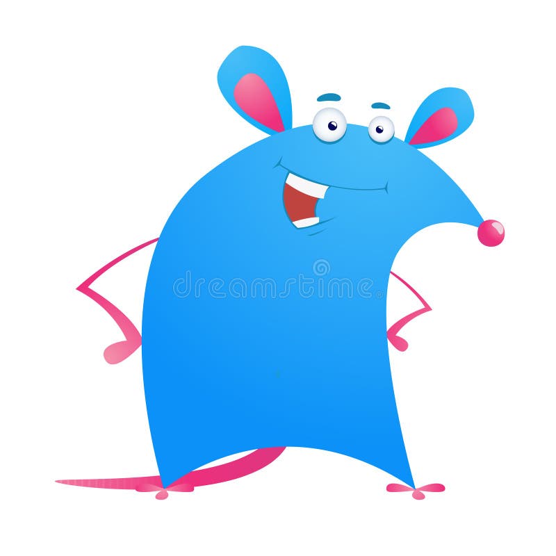 Rata ilustración del vector. Ilustración de lindo, riéndose - 15339085