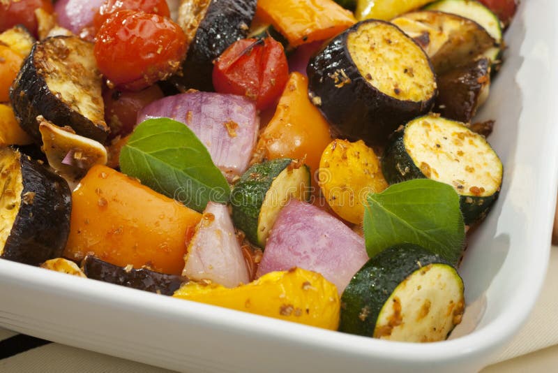 Ratatouille Roasted Mediterranean Vegetables Stock Image - Image of ...