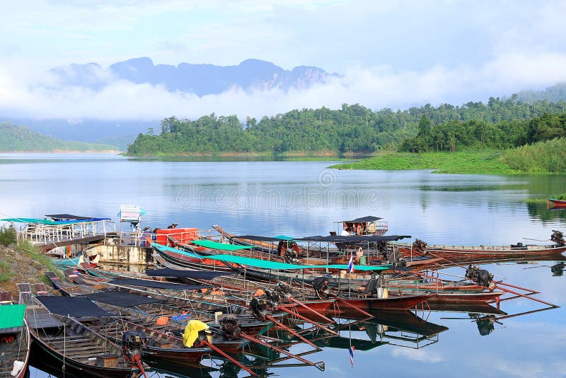 Ratchaprapa Dam Suratthani, Thailand. Stock Photo - Image of nature ...