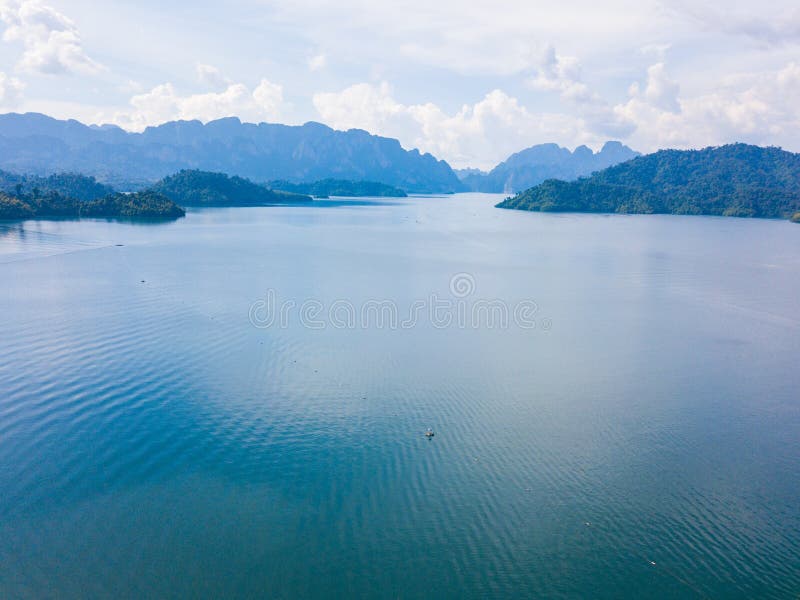 Ratchaprapha Dam in Surat Thani Province Stock Photo - Image of ...