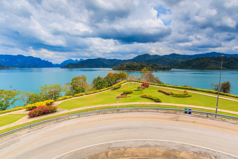 Ratchaprapha Dam stock photo. Image of generation, electric - 70655278