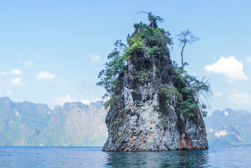 Ratchaprapha Dam stock photo. Image of asia, nature, lake - 77118640