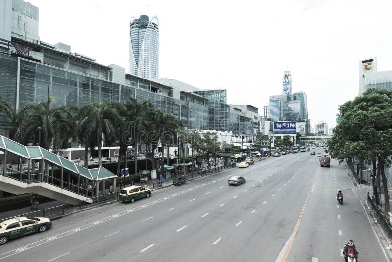 Ratchaprasong District in Bangkok Editorial Photography - Image of ...