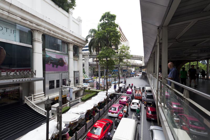 Ratchaprasong District in Bangkok Editorial Stock Photo - Image of ...