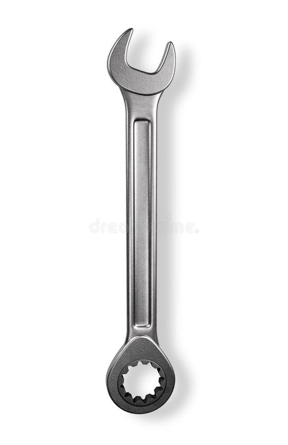 Fixed Wrench Isolated on White Background Stock Image - Image of fixed ...