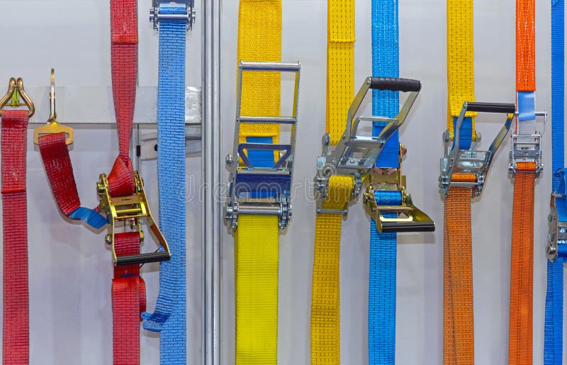 Ratchet Straps Cargo stock image. Image of colour, structure - 350766589