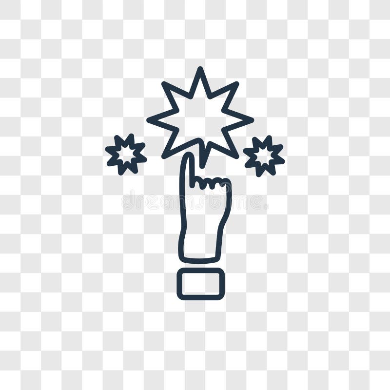 Rate Concept Vector Linear Icon Isolated on Transparent Background ...