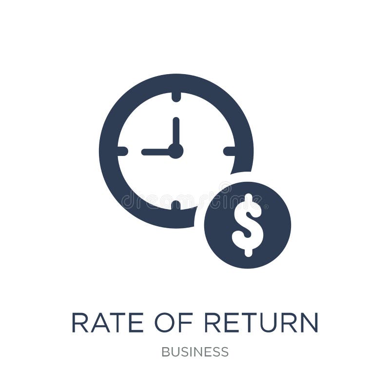 Rate of Return Icon. Trendy Modern Flat Linear Vector Rate of Re Stock ...