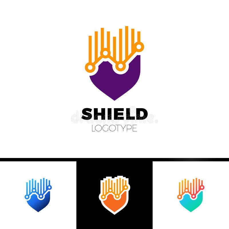 Rate Shield Secure Logo Template Design Vector Stock Illustration ...