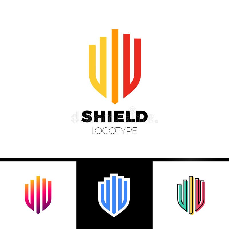 Rate Shield Secure Logo Template Design Vector Stock Illustration ...