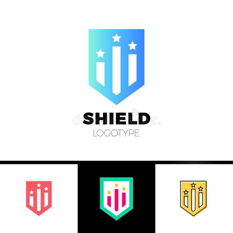 Rate Shield Secure Logo Template Design Vector Stock Illustration ...