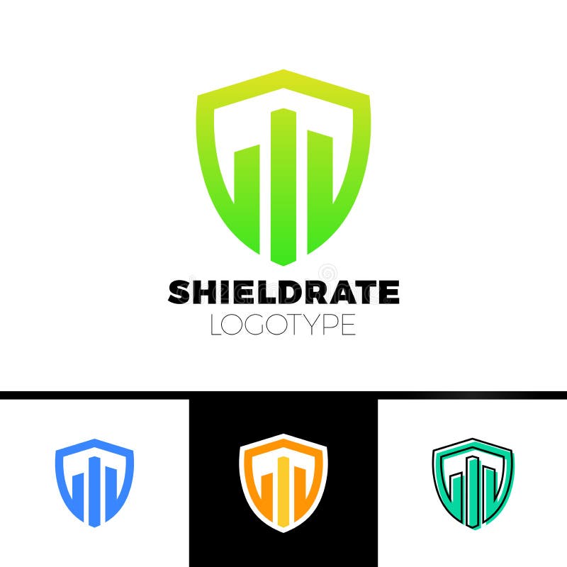 Rate Shield Secure Logo Template Design Vector Stock Illustration ...