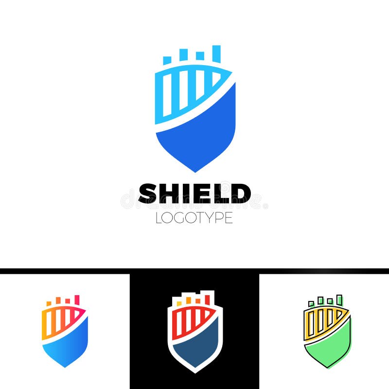 Rate Shield Secure Logo Template Design Vector Stock Illustration ...