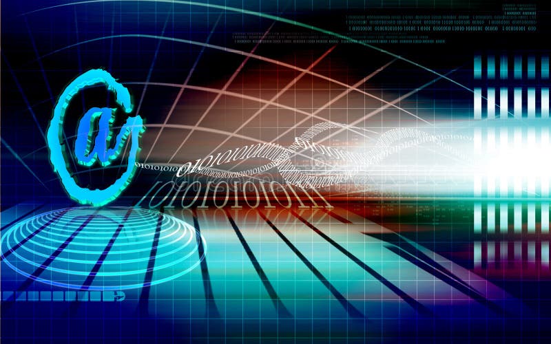 At the rate symbol stock illustration. Illustration of blue - 7947835