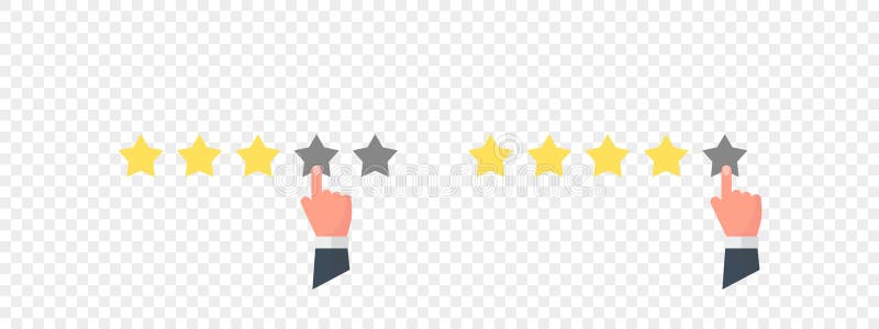 Rate Us Concept. Rate Sign. Rating System Based on Stars Stock Vector ...