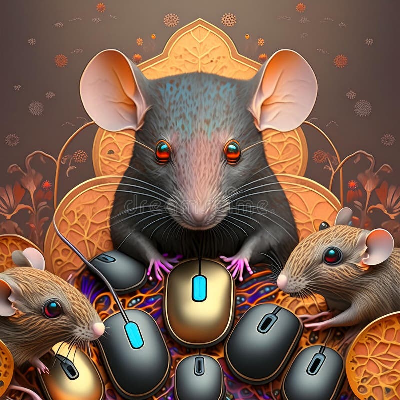 Rates and Computer S Mouse Illustration Stock Illustration ...