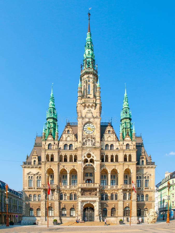 Neo-Renaissance Rathaus In Liberec-Stadt Redaktionelles Foto - Bild von ...