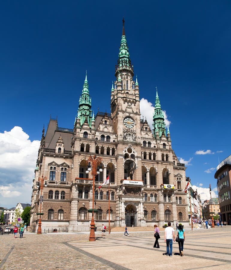 Liberec, Tschechische Republik - Juny 10, 2017: Quadrat Sokolovske ...