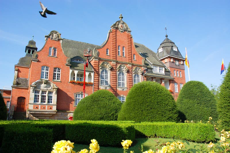 Rathaus in Papenburg, Duitsland Stock Foto - Image of kroatië, gebouw ...