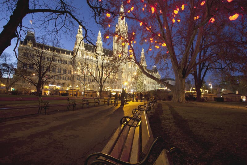 Rathaus, Vienna City Hall editorial image. Image of europe - 27691215