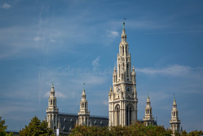 Rathaus, Vienna stock image. Image of townhall, architecture - 58558723