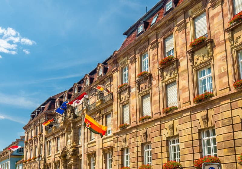 Rathaus Von Speyer - Deutschland Stockbild - Bild von sonderkommando ...
