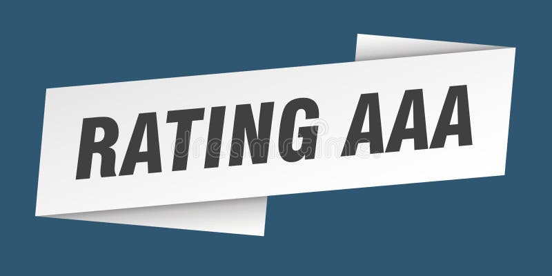 Rating Aaa Banner Template. Rating Aaa Ribbon Label. Stock Vector ...