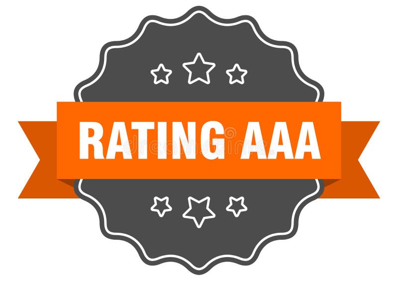 Rating Aaa Label. Rating Aaa Round Band Sign Stock Vector ...