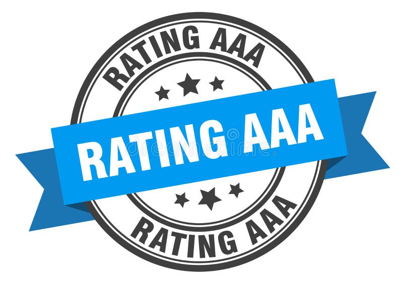 Rating Aaa Label. Rating Aaa Round Band Sign Stock Vector ...