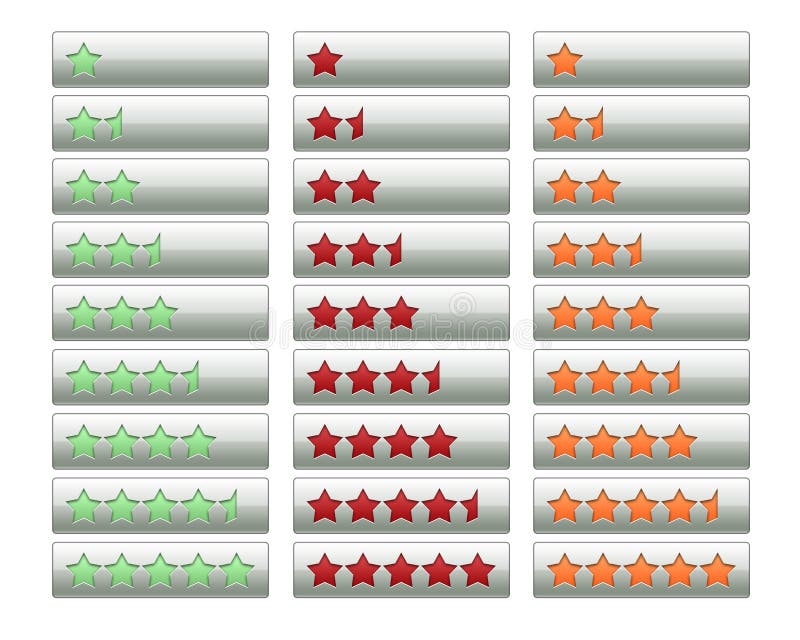 Rating bars stock illustration. Illustration of article - 7647564