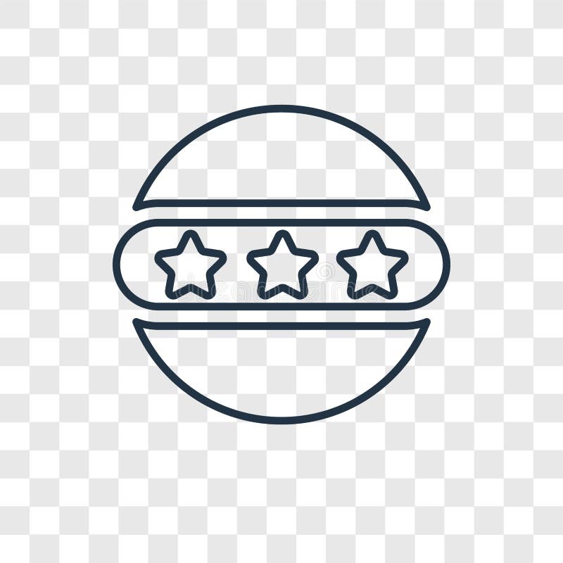 Rating Concept Vector Linear Icon Isolated on Transparent Background ...