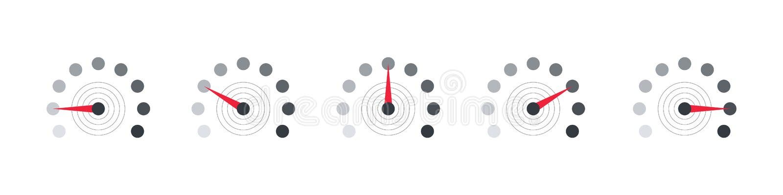 Meter Gauge Element. Scale Low, Medium or High Gauge or Meter Indicator ...