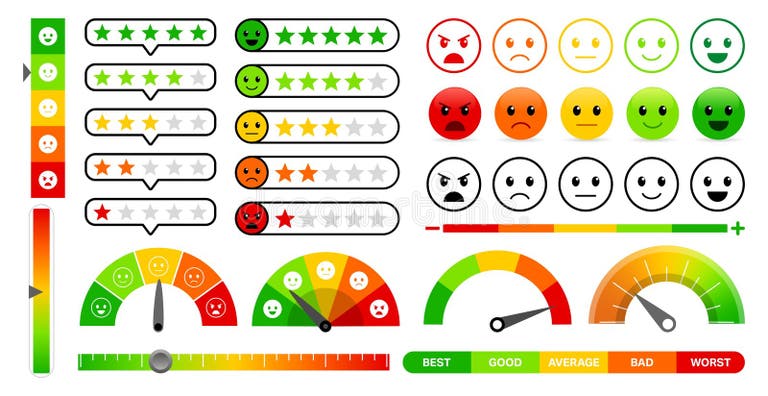 Rating of Customer Service Satisfaction. Feedback Concept. Quality ...